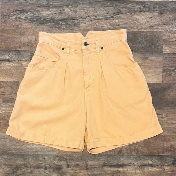 Vintage | Shorts | Vintage Redford 8s Soft Denim Pasta Yellow Shorts ...